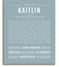 Kaitlin | Name Art Print – Name Stories