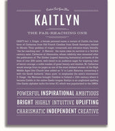 Kaitlyn | Name Art Print – Name Stories