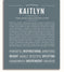 Kaitlyn Personalized Name Meaning Art Prints – Name Stories