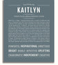 Kaitlyn Personalized Name Meaning Art Prints – Name Stories