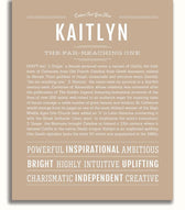 Kaitlyn | Name Art Print – Name Stories