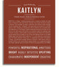 Kaitlyn | Name Art Print – Name Stories