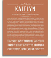 Kaitlyn | Name Art Print – Name Stories