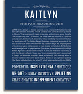 Kaitlyn | Name Art Print – Name Stories