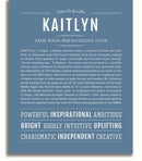 Kaitlyn | Name Art Print – Name Stories