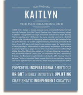 Kaitlyn | Name Art Print – Name Stories