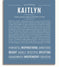 Kaitlyn Personalized Name Meaning Art Prints – Name Stories