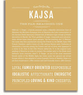 Kajsa Personalized Name Meaning Art Prints – Name Stories