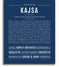 Kajsa Personalized Name Meaning Art Prints – Name Stories