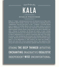 Kala | Name Art Print – Name Stories