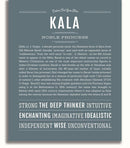 Kala | Name Art Print – Name Stories