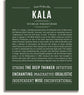 Kala | Name Art Print – Name Stories