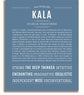 Kala | Name Art Print – Name Stories
