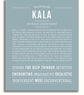 Kala | Name Art Print – Name Stories