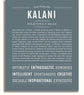 Kalani | Name Art Print – Name Stories
