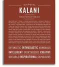 Kalani | Name Art Print – Name Stories