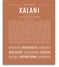 Kalani | Name Art Print – Name Stories