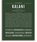 Kalani | Name Art Print – Name Stories