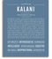 Kalani | Name Art Print – Name Stories