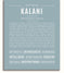 Kalani | Name Art Print – Name Stories