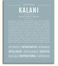 Kalani | Name Art Print – Name Stories