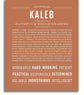 Kaleb | Name Art Print – Name Stories