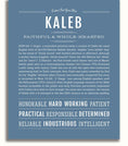Kaleb | Name Art Print – Name Stories
