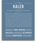 Kaleb | Name Art Print – Name Stories