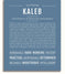 Kaleb Personalized Name Meaning Art Prints – Name Stories