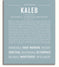Kaleb | Name Art Print – Name Stories