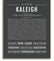 Kaleigh | Name Art Print – Name Stories