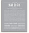 Kaleigh | Name Art Print – Name Stories