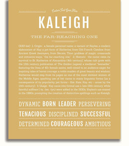 Kaleigh | Name Art Print – Name Stories