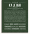 Kaleigh | Name Art Print – Name Stories