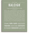 Kaleigh | Name Art Print – Name Stories