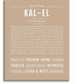 Kalel Personalized Name Meaning Art Prints – Name Stories