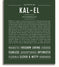 Kalel Personalized Name Meaning Art Prints – Name Stories