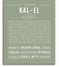 Kalel | Name Art Print – Name Stories