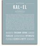 Kalel Personalized Name Meaning Art Prints – Name Stories