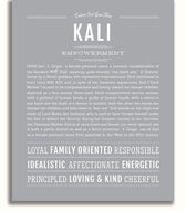 Kali | Name Art Print – Name Stories