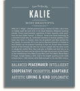 Kalie | Name Art Print – Name Stories