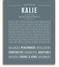 Kalie | Name Art Print – Name Stories
