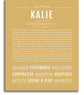 Kalie | Name Art Print – Name Stories