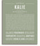Kalie | Name Art Print – Name Stories