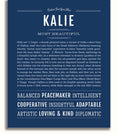 Kalie | Name Art Print – Name Stories