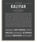 Kaliyah | Name Art Print – Name Stories