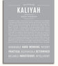 Kaliyah | Name Art Print – Name Stories