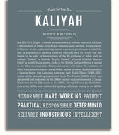 Kaliyah | Name Art Print – Name Stories