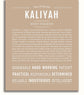 Kaliyah | Name Art Print – Name Stories