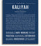Kaliyah | Name Art Print – Name Stories